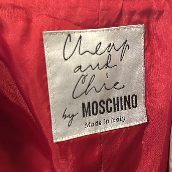 Jackets & Coats | Moschino Red Wool Question Mark Vest | Poshmark